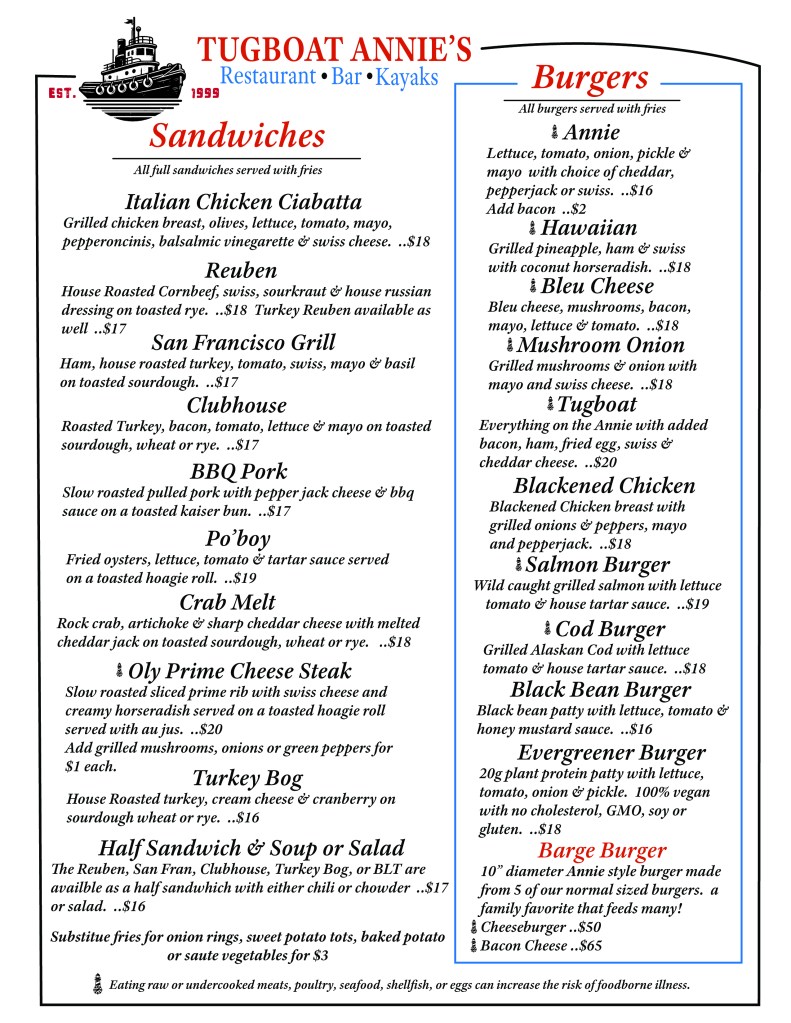 FOOD – Tugboat Annies